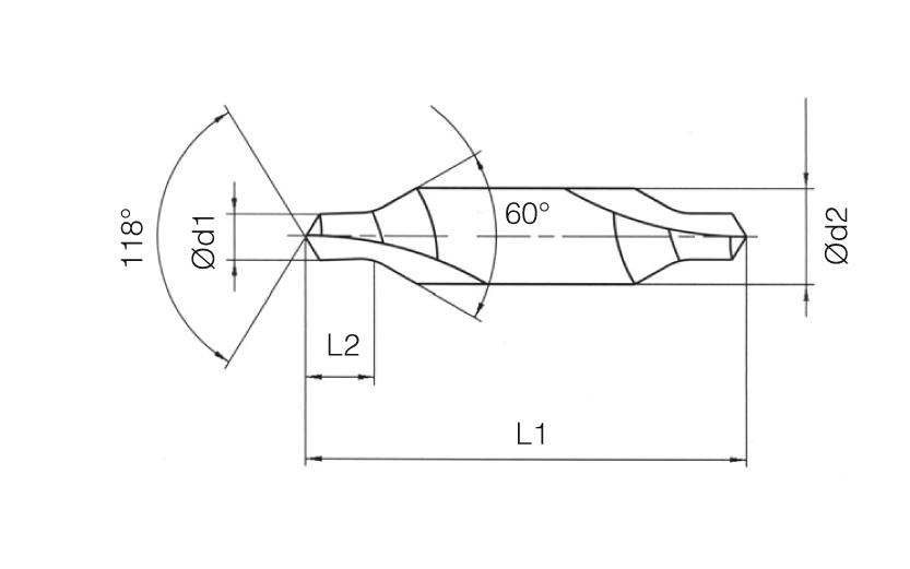 HSS-E DIN 333 / A Punta Matkabı - FORM A - TIN KAPLAMALI