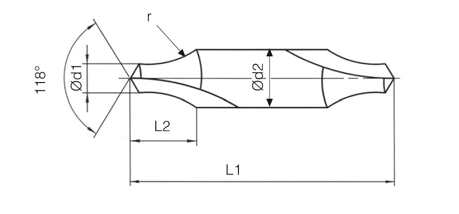HSS DIN 333 / R Punta Matkabı - FORM R